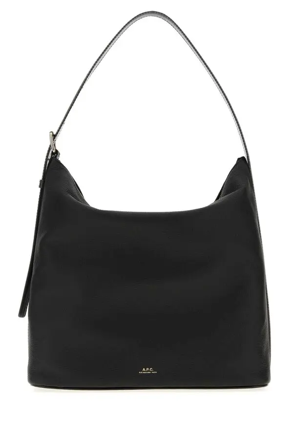 A.p.c. Leather Vera Shoulder Bag - Black