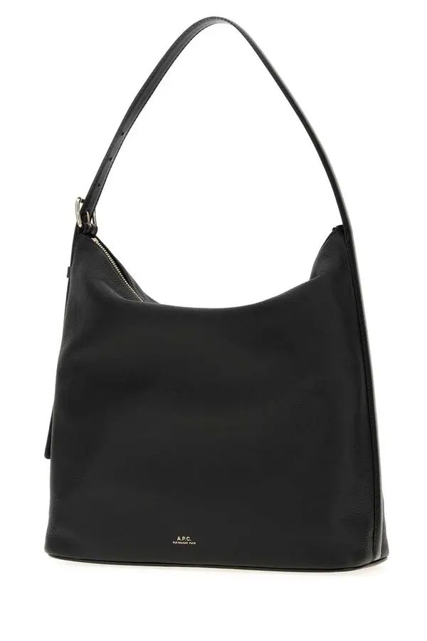 A.p.c. Leather Vera Shoulder Bag - Black