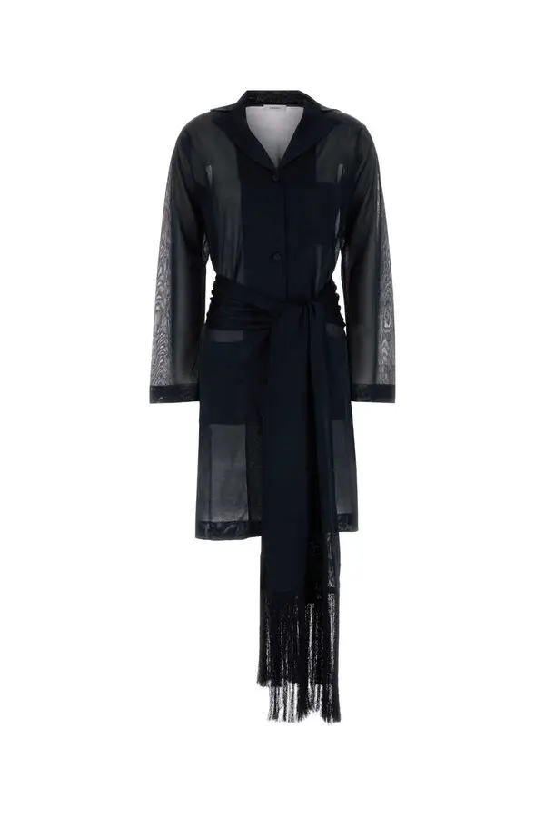 FERRAGAMO Midnight Knit Cardigan - Blue
