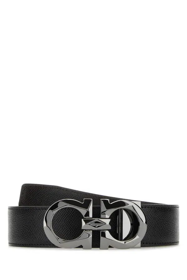 FERRAGAMO Leather Belt - Black
