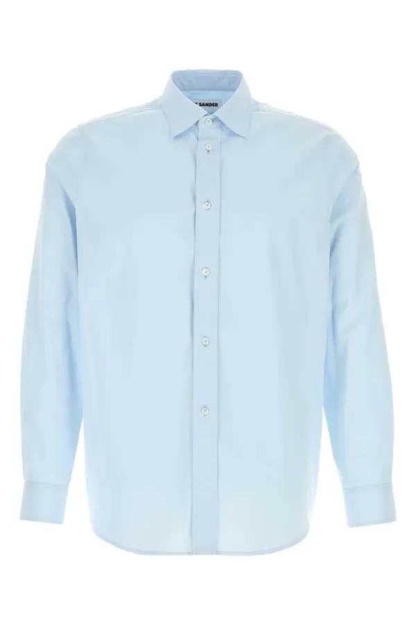 JIL SANDER Light- Poplin Shirt - Blue