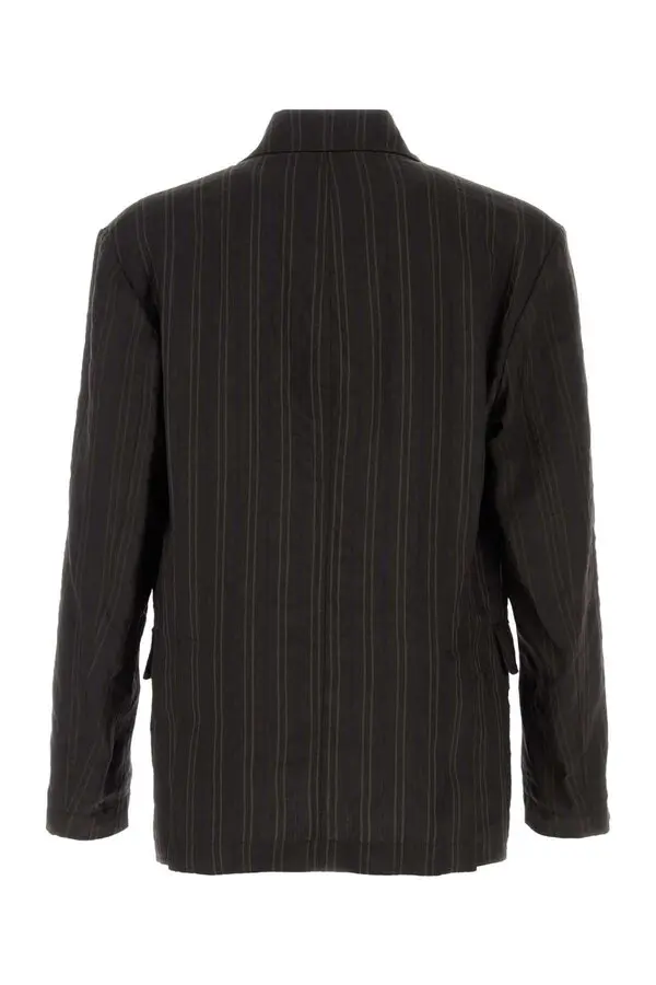 FERRAGAMO Embroidered Linen Blend Blazer