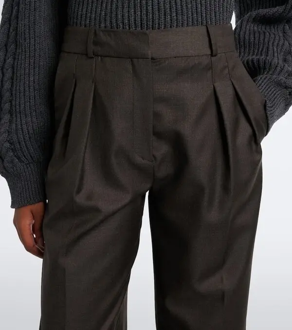 Loulou De Saison Sbiru Lds Pleated Virgin Wool Pants