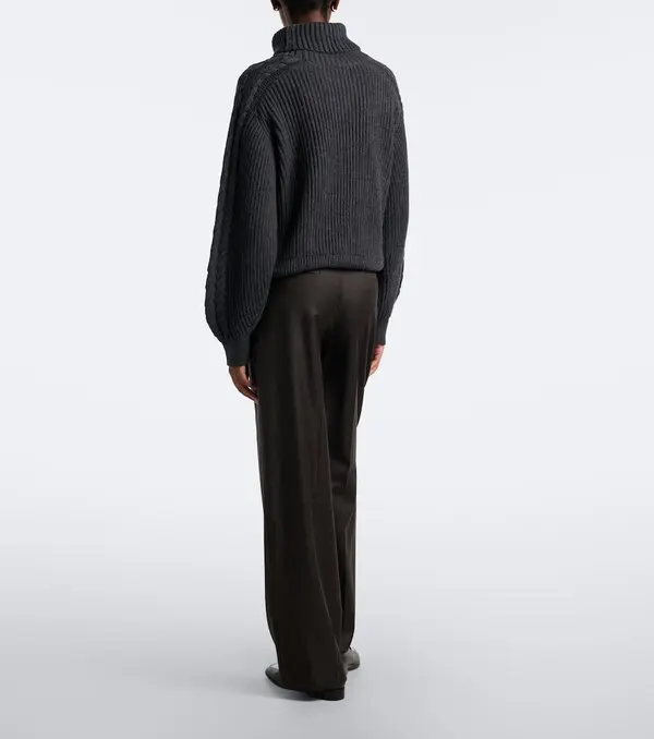 Loulou De Saison Sbiru Lds Pleated Virgin Wool Pants