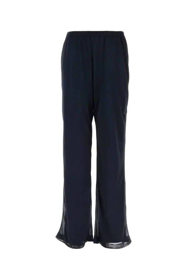 FERRAGAMO Navy Polyester Pant