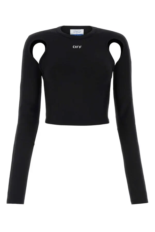 Off-White Stretch Nylon Top