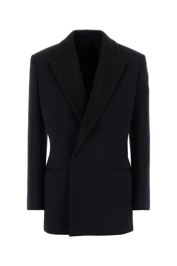 Bottega Veneta Midnight Wool Blazer