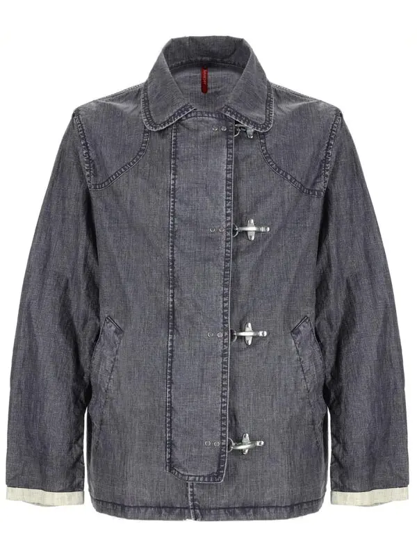 FAY 4 Hooks Jacket - Blue