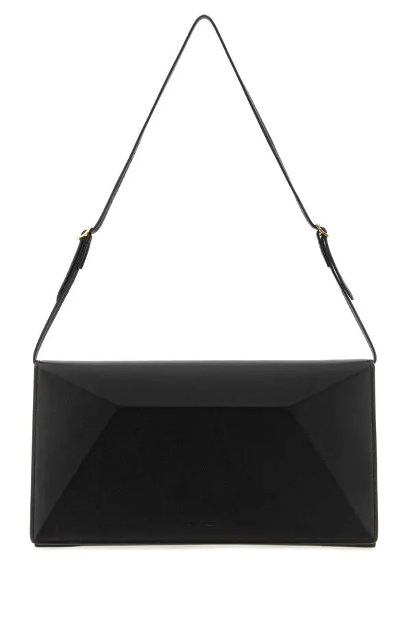 JIL SANDER Leather Medium File Shoulder Bag