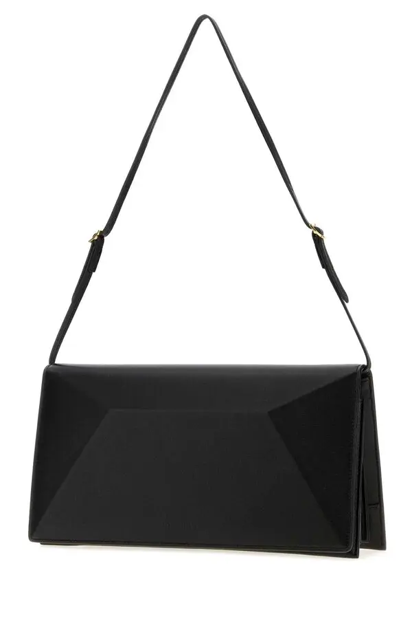 JIL SANDER Leather Medium File Shoulder Bag