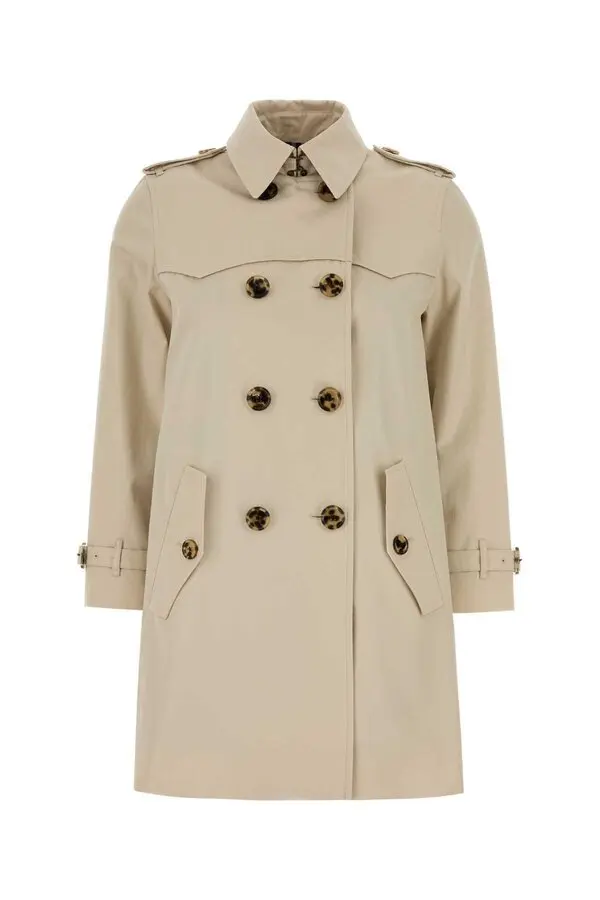 Burberry Sand Gabardine Trench Coat