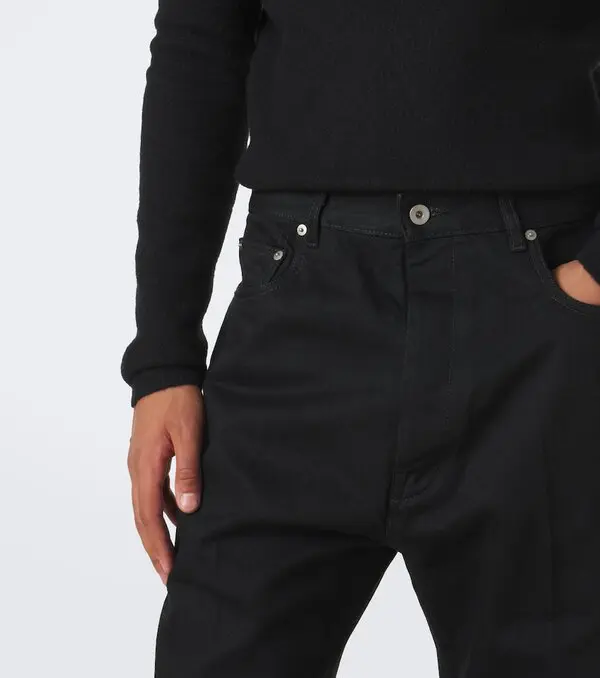 Rick Owens Geth Distressed Wide-leg Jeans