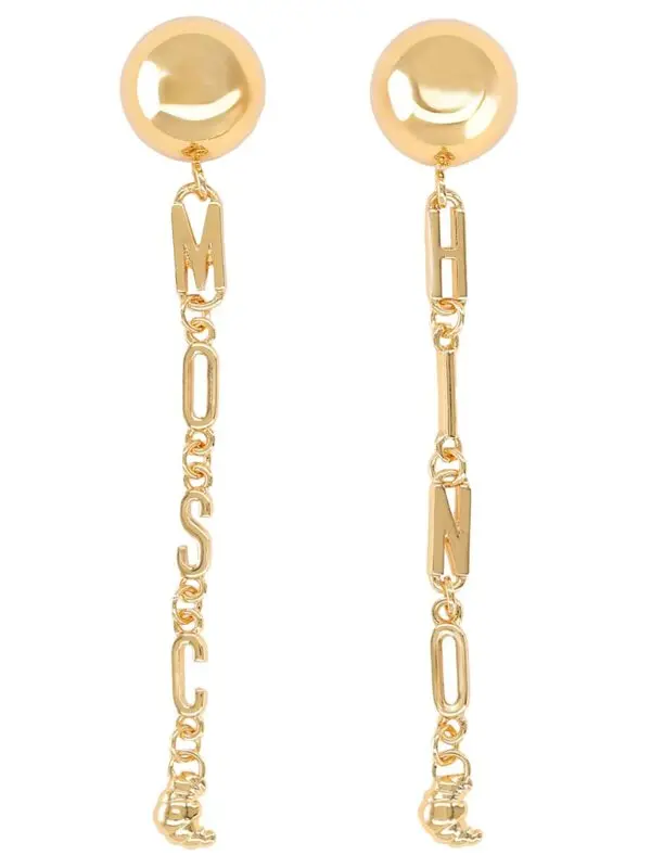 Moschino Logo Earrings