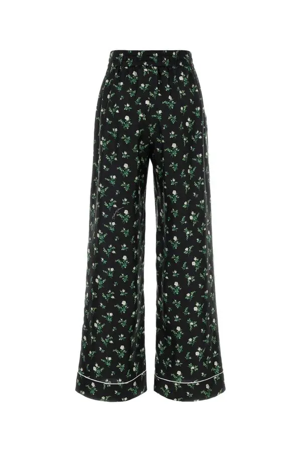 Dolce & Gabbana Printed Silk Pants
