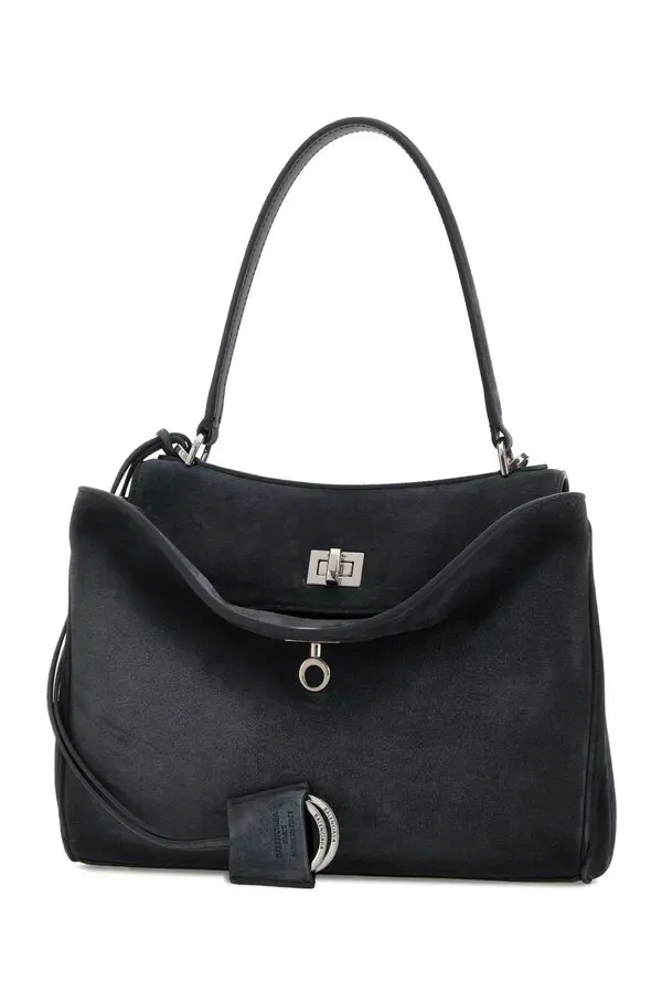 Balenciaga Suede Rodeo Handbag - Gray