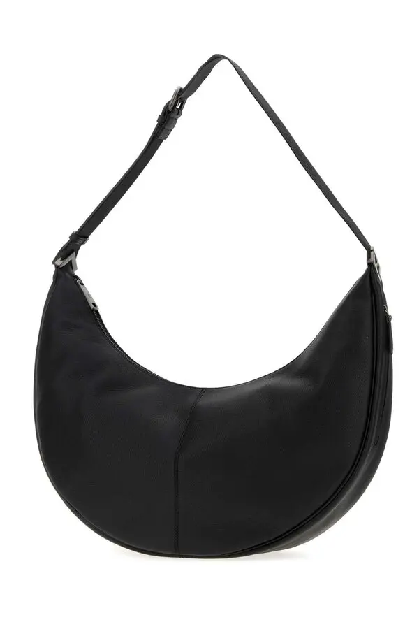 Fendi Leather Shopping Bag - Black