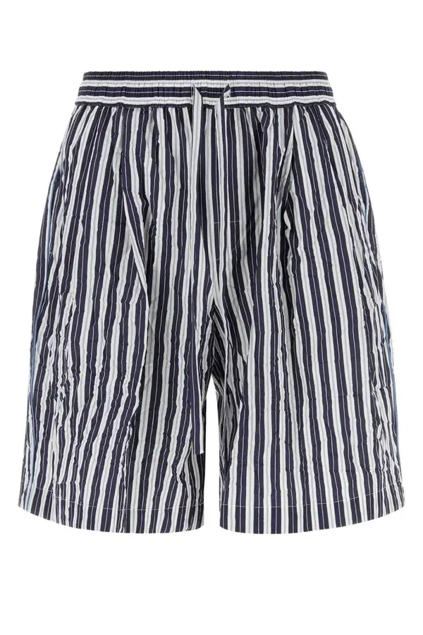 Dolce & Gabbana Embroidered Viscose Blend Bermuda Shorts
