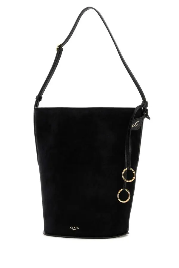 Alaïa Suede Bucket Bag - Black
