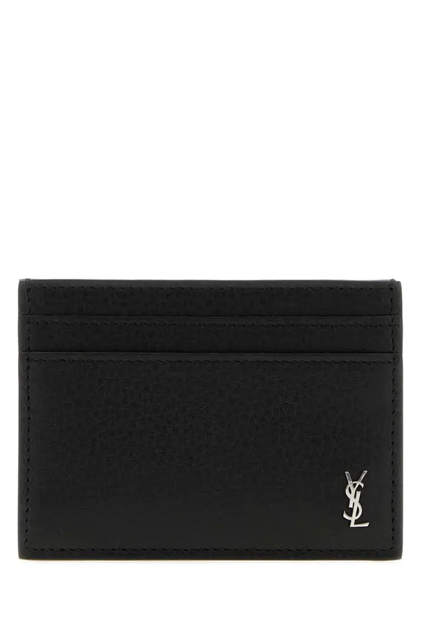 Saint Laurent Leather Tiny Card Holder