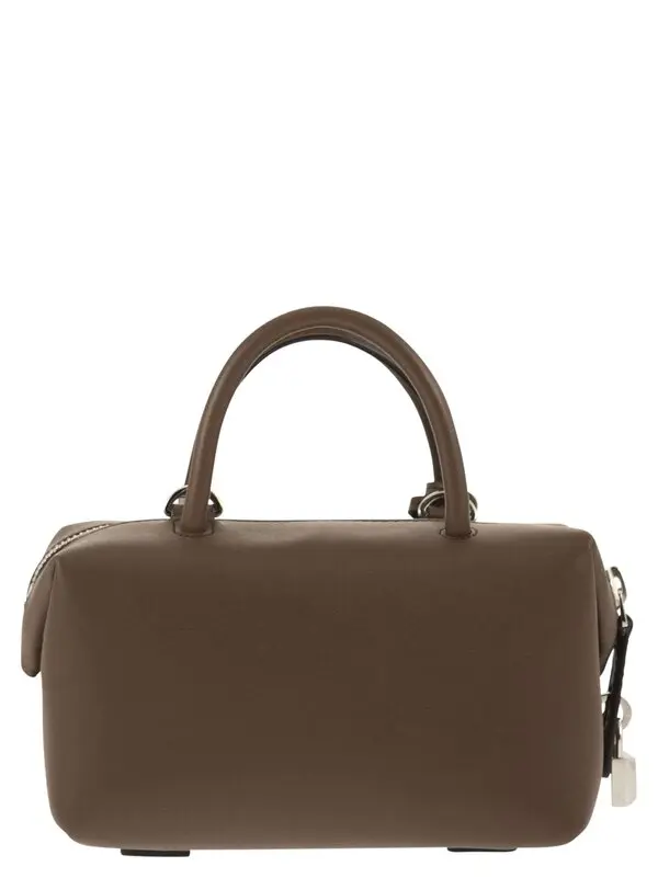 Max Mara Holdalls Small Natural Leather Satchel