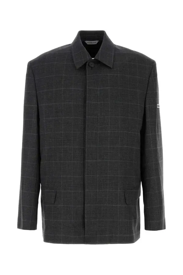 Balenciaga Embroidered Wool Blazer