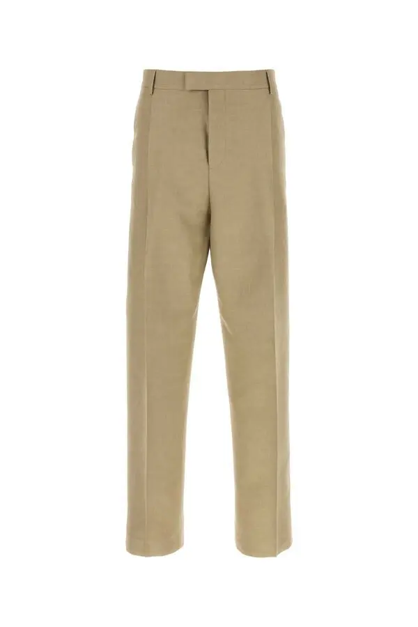FERRAGAMO Cotton Blend Pant - Brown
