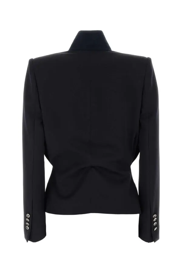 Alexander McQueen Navy Wool Blazer