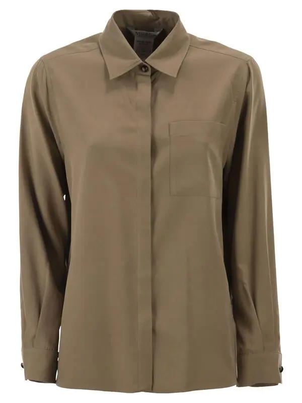 Max Mara Mxmsiamese Silk Canvas Shirt
