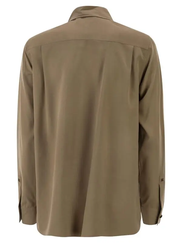 Max Mara Mxmsiamese Silk Canvas Shirt