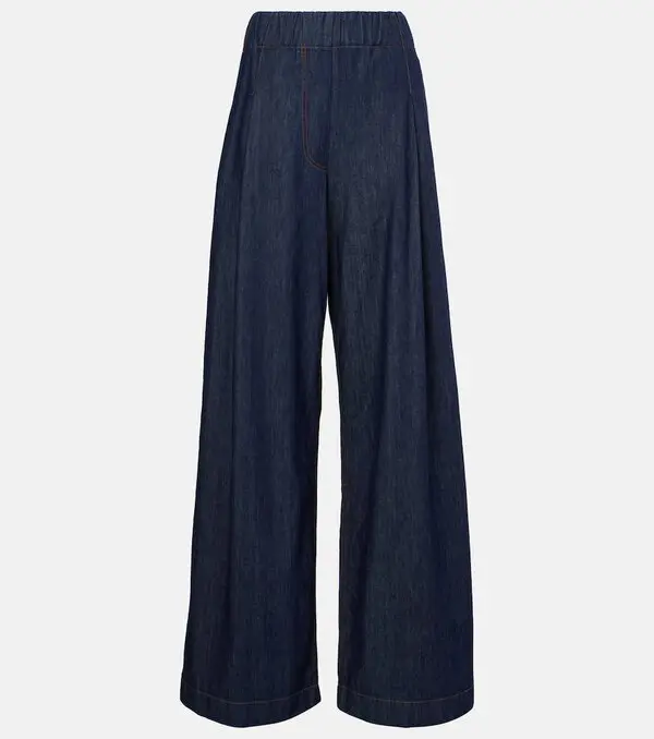Dries Van Noten High-rise Wide-leg Jeans - Blue