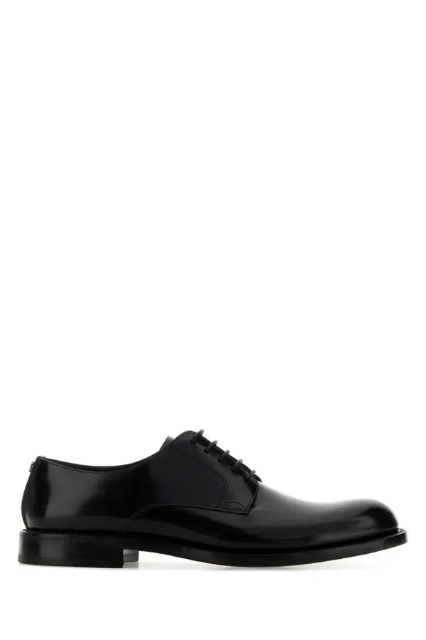 Dolce & Gabbana Leather Lace-up Shoes - Black