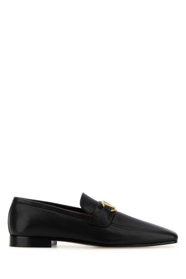 Valentino Garavani Leather Vlogo Signature Loafers - Black