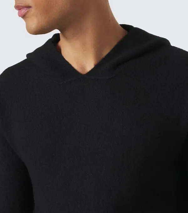 Rick Owens Knitted Cashmere-blend Hoodie