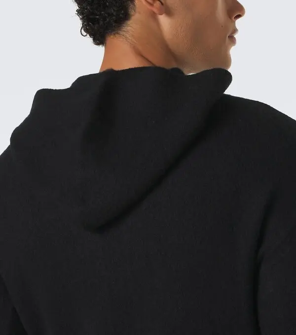 Rick Owens Knitted Cashmere-blend Hoodie