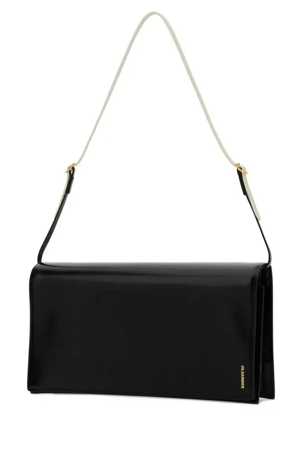 JIL SANDER Leather Medium File Shoulder Bag
