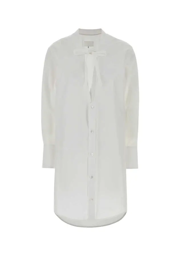 MAISON MARGIELA Poplin Shirt Dress - White