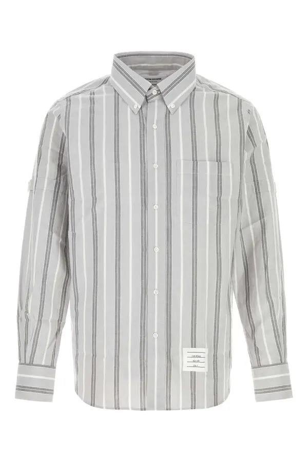 Thom Browne Embroidered Cotton Shirt - Multicolor