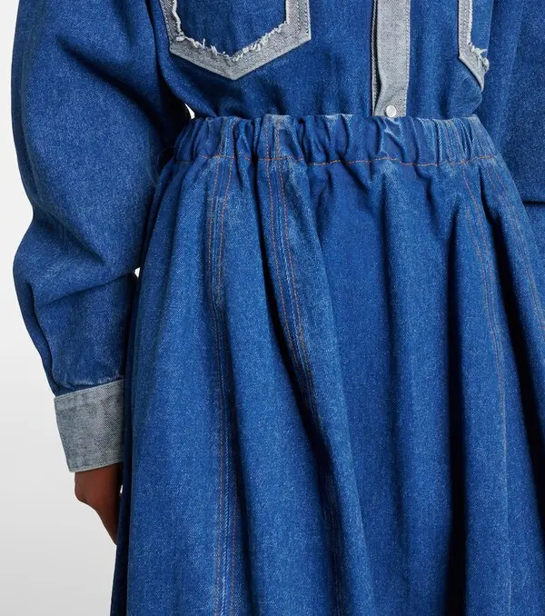 Marni Denim Midi Skirt
