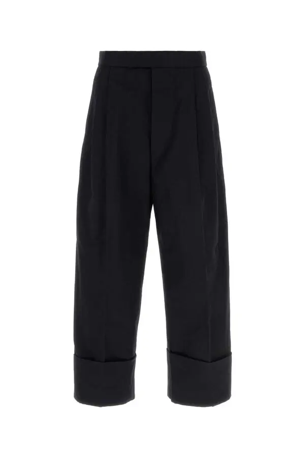 Thom Browne Cotton Wide-leg Pant - Blue