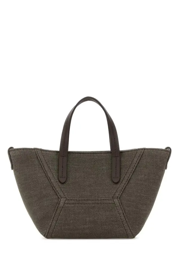 Brunello Cucinelli Olive Fabric Handbag
