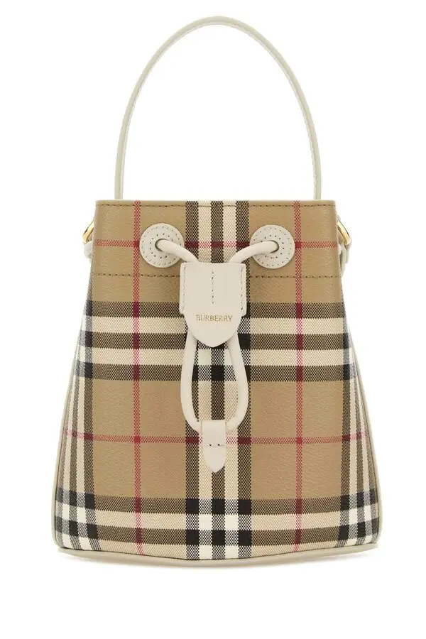 Burberry Printed Canvas Bucket Bag - Multicolor