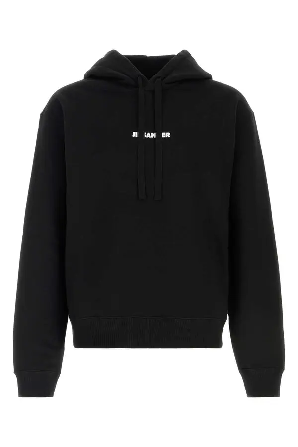 JIL SANDER Cotton Sweatshirt - Black