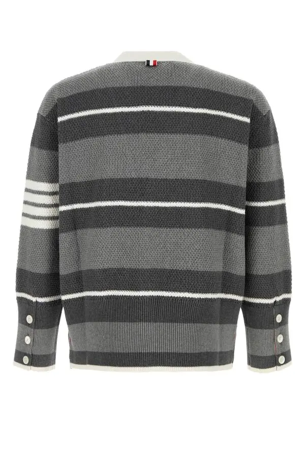Thom Browne Embroidered Cotton Cardigan