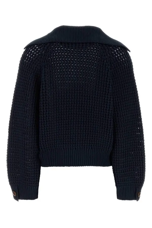 Brunello Cucinelli Cotton Blend Sweater - Blue