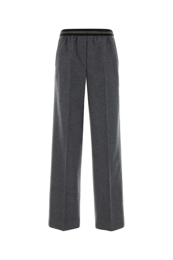 Miu Miu Grey Wool Blend Pant