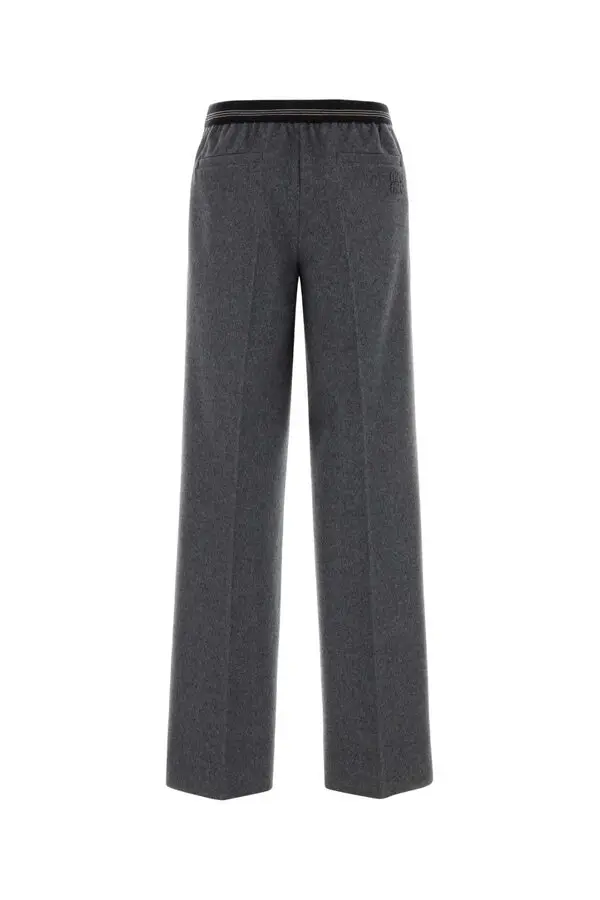 Miu Miu Grey Wool Blend Pant