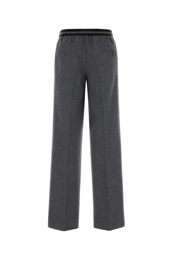 Miu Miu Wool Blend Pant - Gray