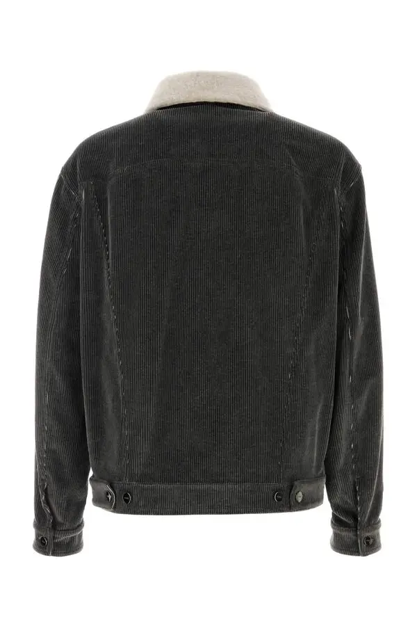 Fendi Dark Grey Velvet Jacket