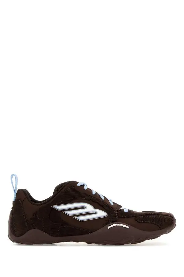 Balenciaga Canvas And Corduroy Monday Ultra Sneakers - Brown