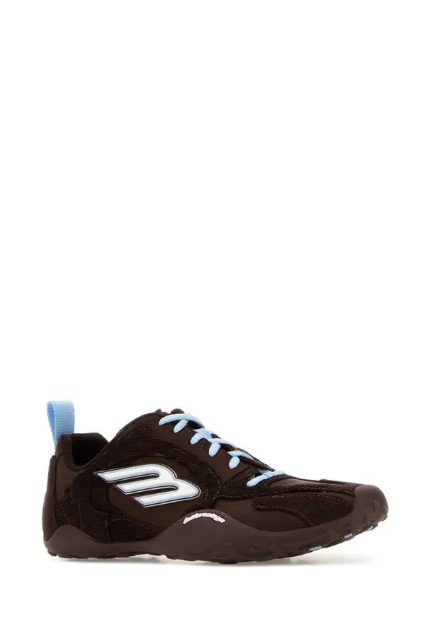 Balenciaga Canvas And Corduroy Monday Ultra Sneakers - Brown